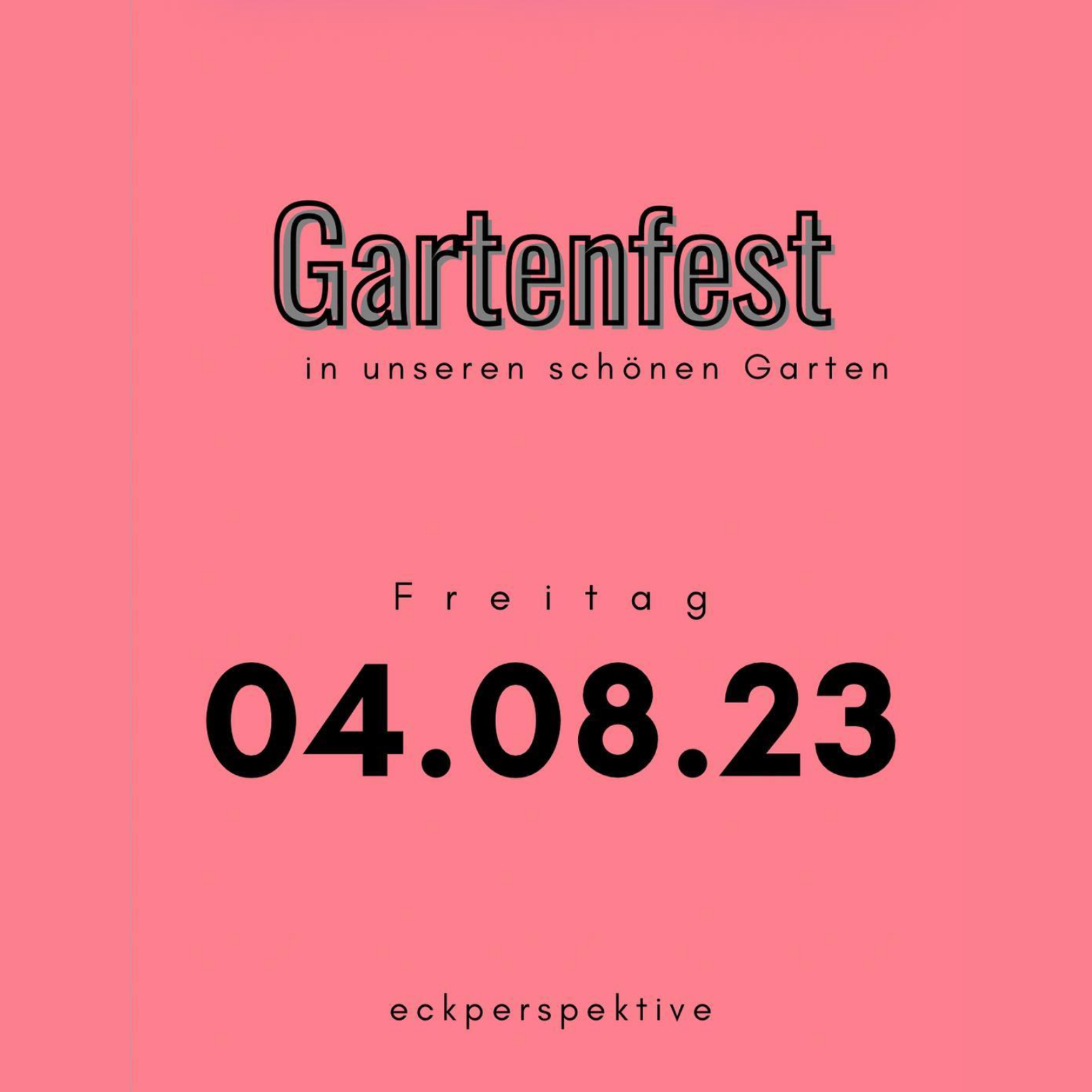 Gartenfest in der eckperspektive – Wir lieben Bottrop