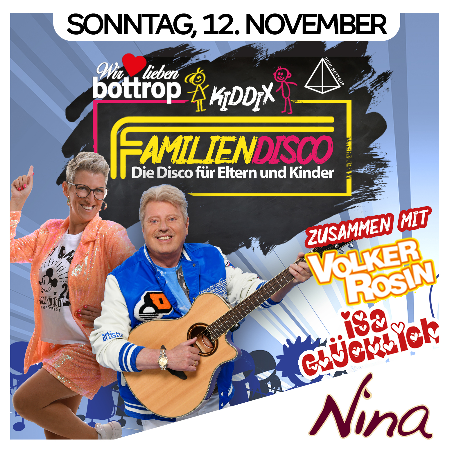 “Kiddix – Die Familiendisco” im Tanzlokal NINA – Wir lieben Bottrop