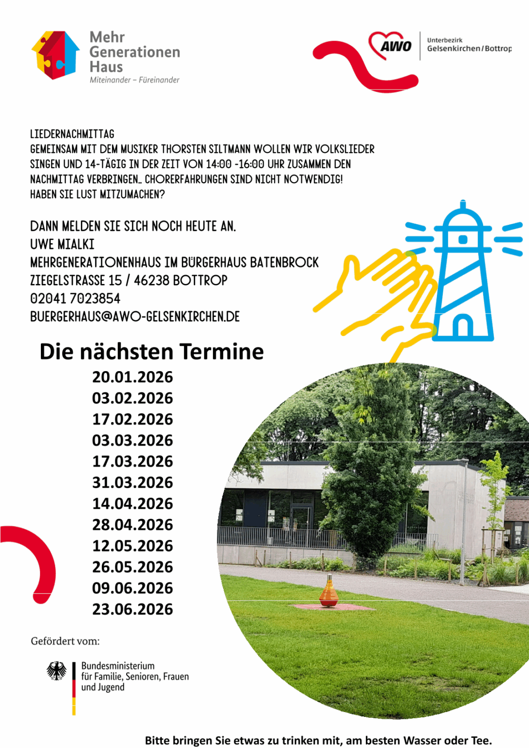 Liedernachmittage im AWO Bürgerhaus Batenbrock – Wir lieben Bottrop